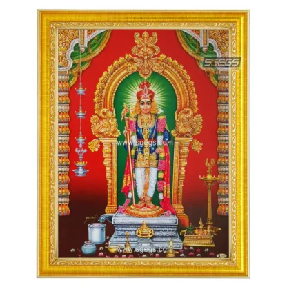 Buy Lord Murugan Photo Frame, HD Picture Frame, Religious Framed Poster ...